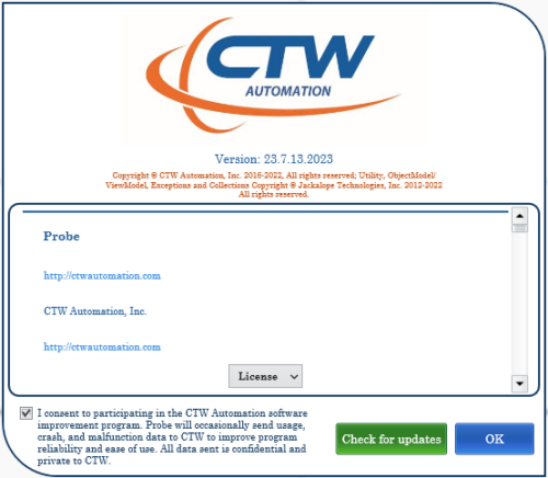 Newsletter - Probe Software release - July 2023 - CTW Automation